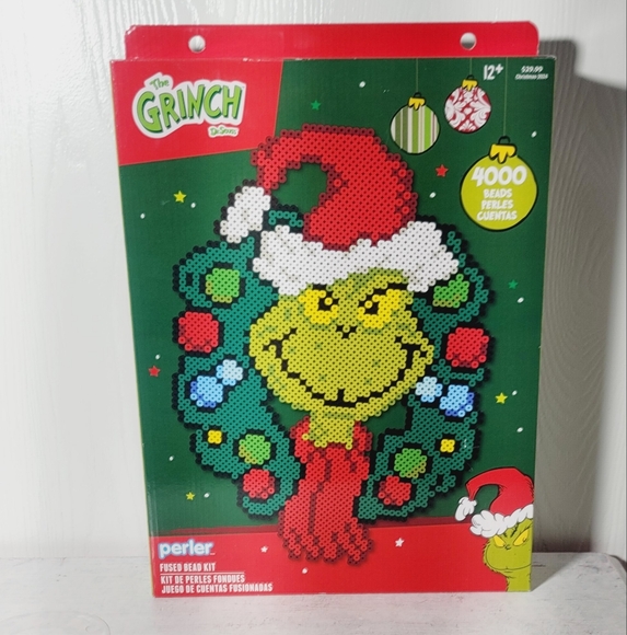 Dr. Seuss | Other | The Grinch Dr Seuss Perler Fused Bead Kit 400 Beads ...